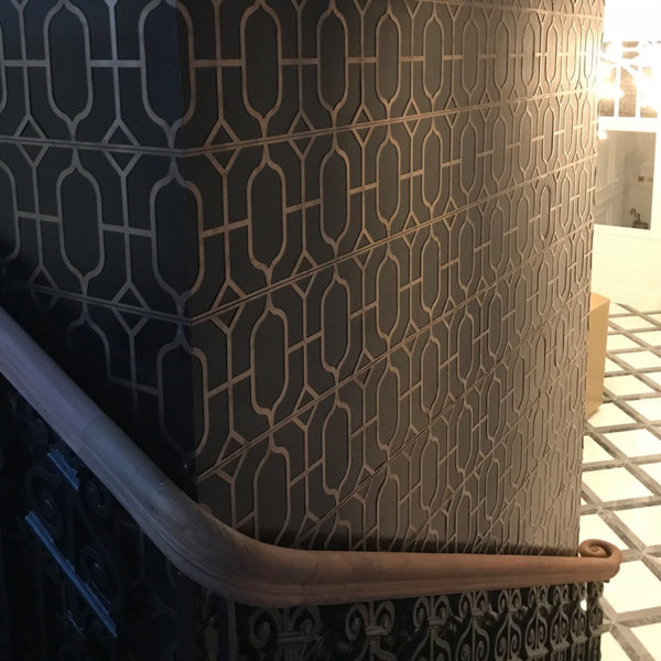 Bronze wall panelling and doors for London Mayfair reception area ...