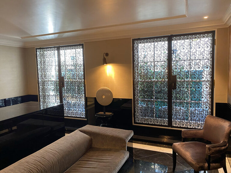 Art Deco metal security window shutters – laser cut screens for ...