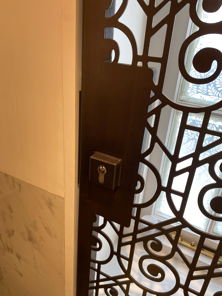 Art Deco metal security window shutters – laser cut screens for ...