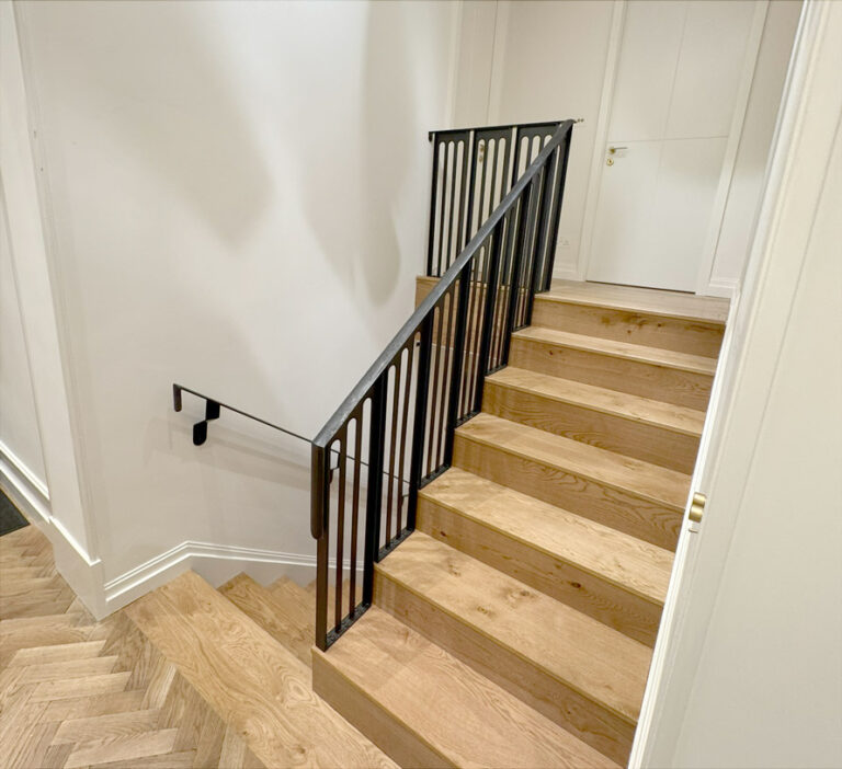 Bespoke laser cut metal balustrade in blackened natural steel – laser ...